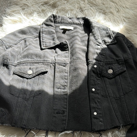PacSun | Jackets & Coats | Pacsun Black Wash Cropped Denim Jean Jacket ...